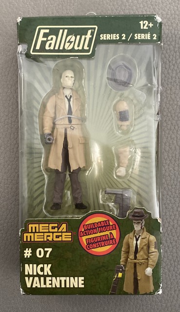 Nick Valentine Buildable Action Figure Fallout Mega Merge #07 Series 2 ...