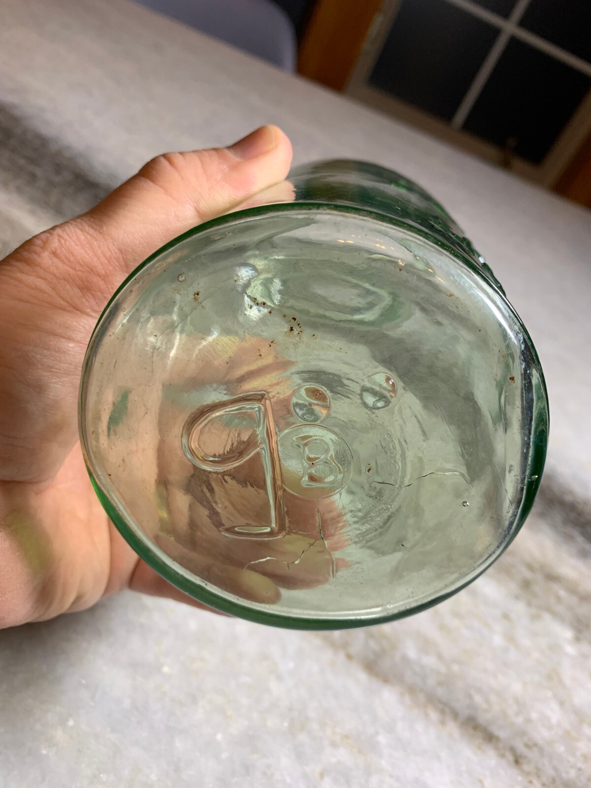 RARE BALL Mason Jar MISPRINT / MISPRINTED / ERROR " G " Bottom w/ Dots ...