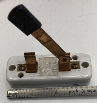 USA Porcelain Knife Switch Gas Engine Motor Buzz Coil Hit & Miss VTG Steam Punk | eBay