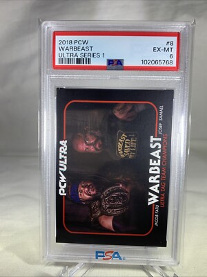PSA 6 2019 PCW ULTRA JACOB FATU JOSEF SAMAEL WARBEAST FIRST EVER CARD ...