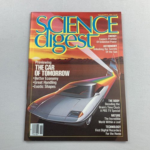 Science Digest Magazine November 1984 / The Car If Tomorrow | eBay