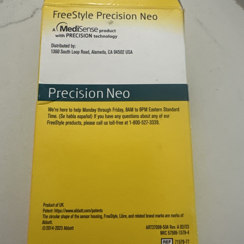 FreeStyle Precision Neo Blood Glucose Test Strips, 50 Ct!! 93815715795 ...