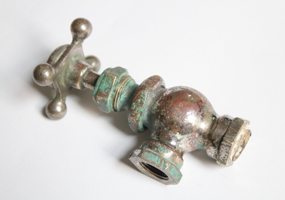antique faucet shut off angle valve | vtg deco victorian toilet old ...