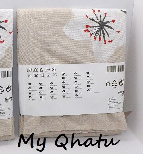 New Ikea FOSSTA Pillow cushion cover, beige plum blossom 20x20 " | eBay