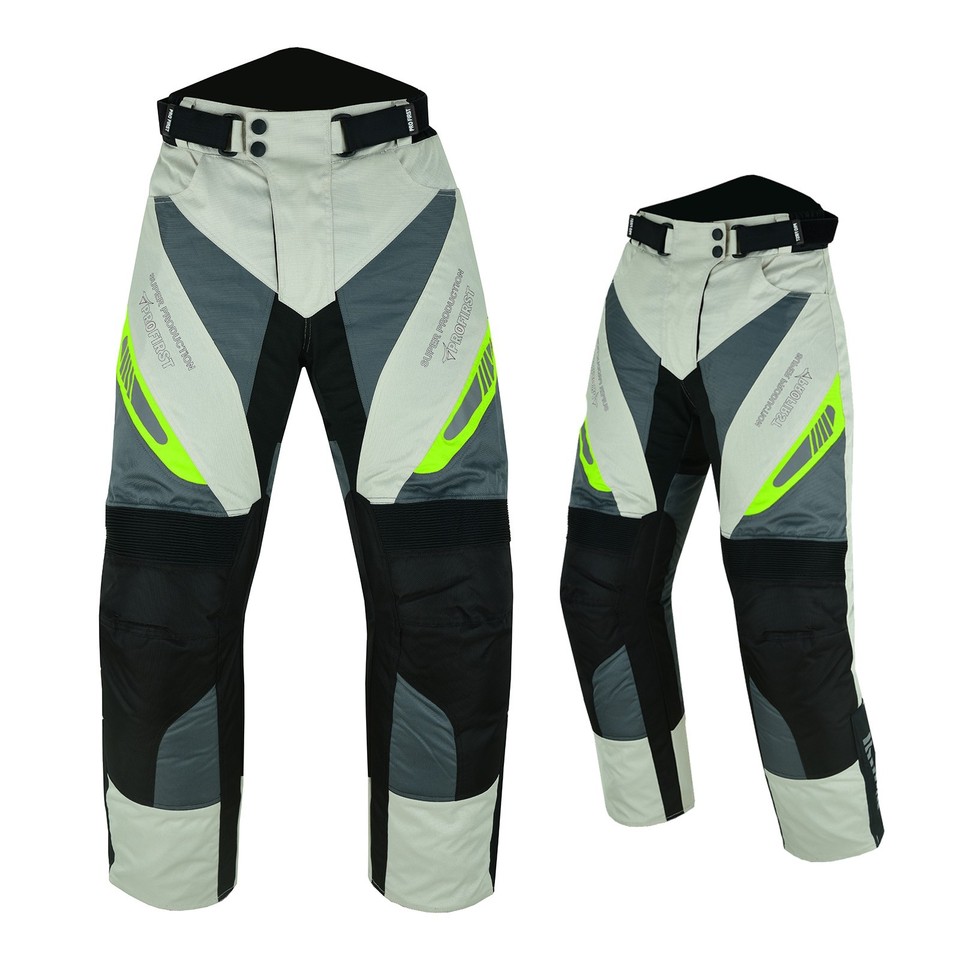 Profirst CE Motorcycle Trousers Mens Motorbike Pants Armoured ...