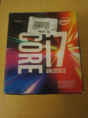 Intel Core i7 6850K 3.6GHz Hexa-Core (BX80671I76850K) Processor ...