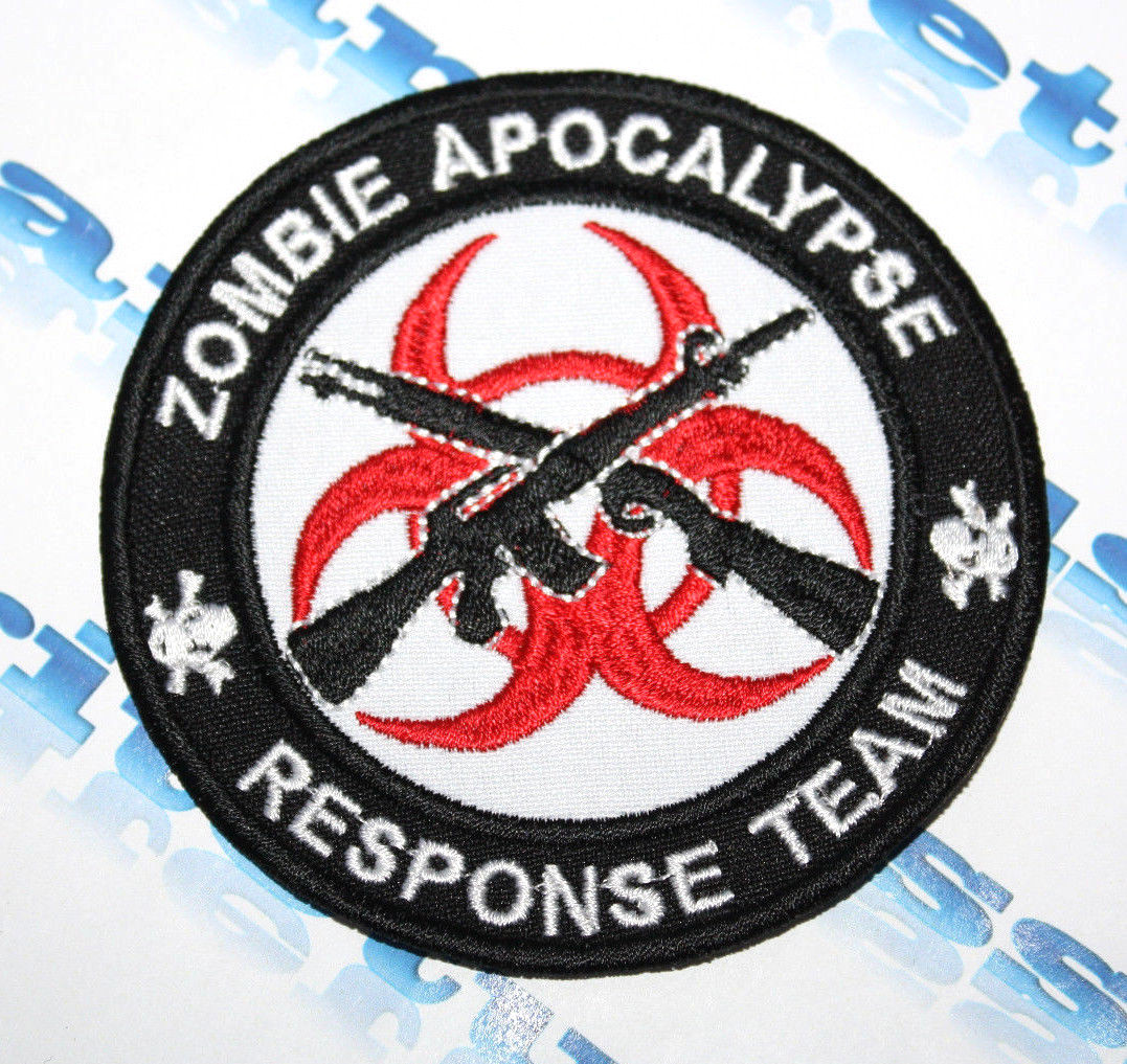 MORALE PATCH GUN WARNING ZOMBIE APOCALYPSE RESPONSE TEAM HOOK&LOOP | eBay