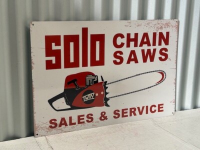 SOLO CHAINSAWS 600 X 400 MM METAL SIGN STIHL AUSTRALIAN MADE | eBay