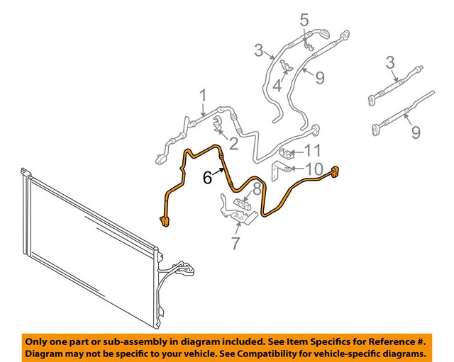 2007-2015 Audi Q7 AC Line Hose Tube Pipe 7L6820722F for sale online | eBay