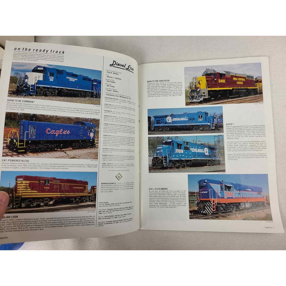 Diesel Era Magazine Volume 11 Number 4 July August 2000 - Locomotives ...