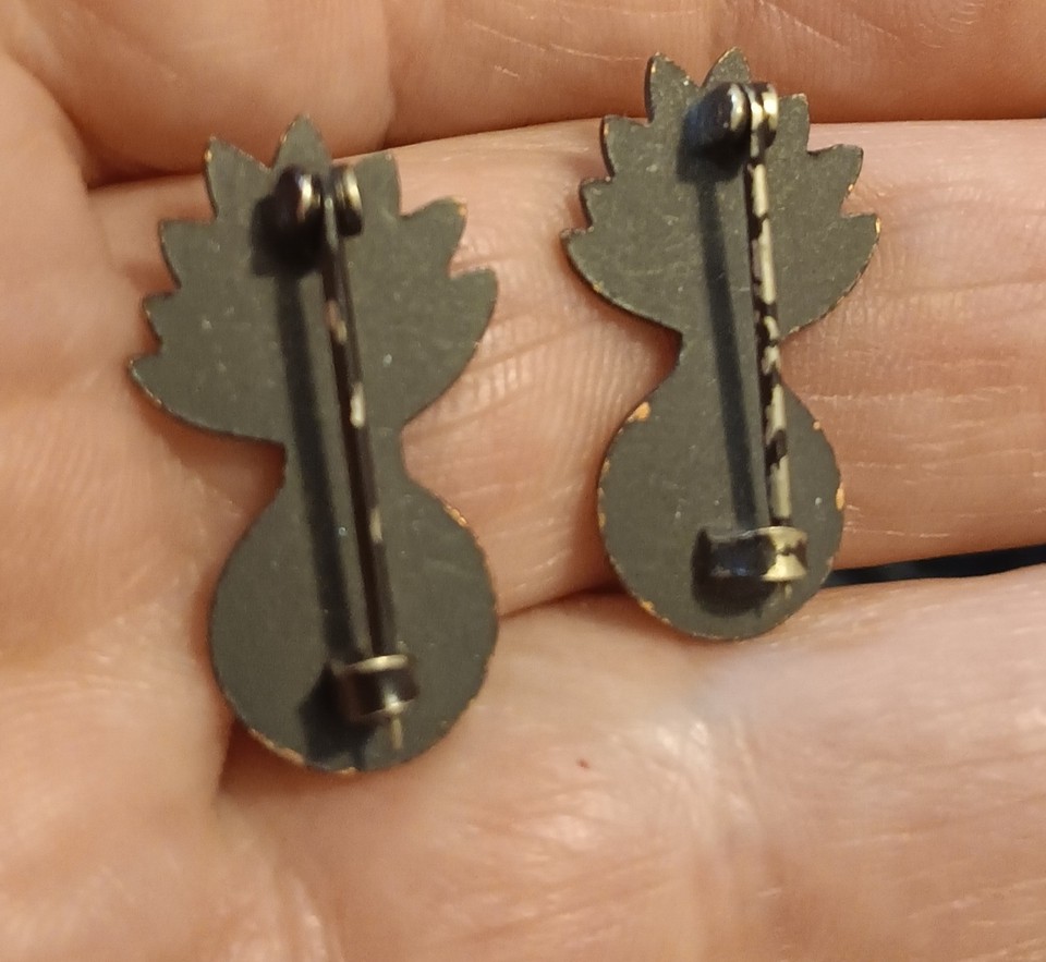 WW1 ORDNANCE OFFICERS COLLAR INSIGNIA PINS US ARMY MARINE CORPS | eBay