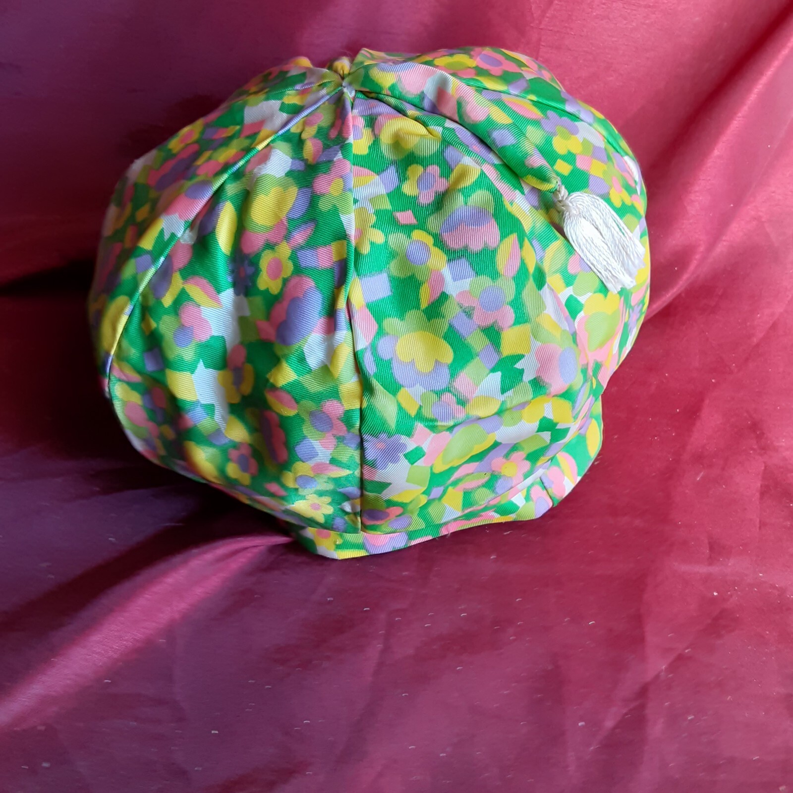 VINTAGE 1960s RARE MOD POP-ART HIPPY LADIES TAM with … - Gem