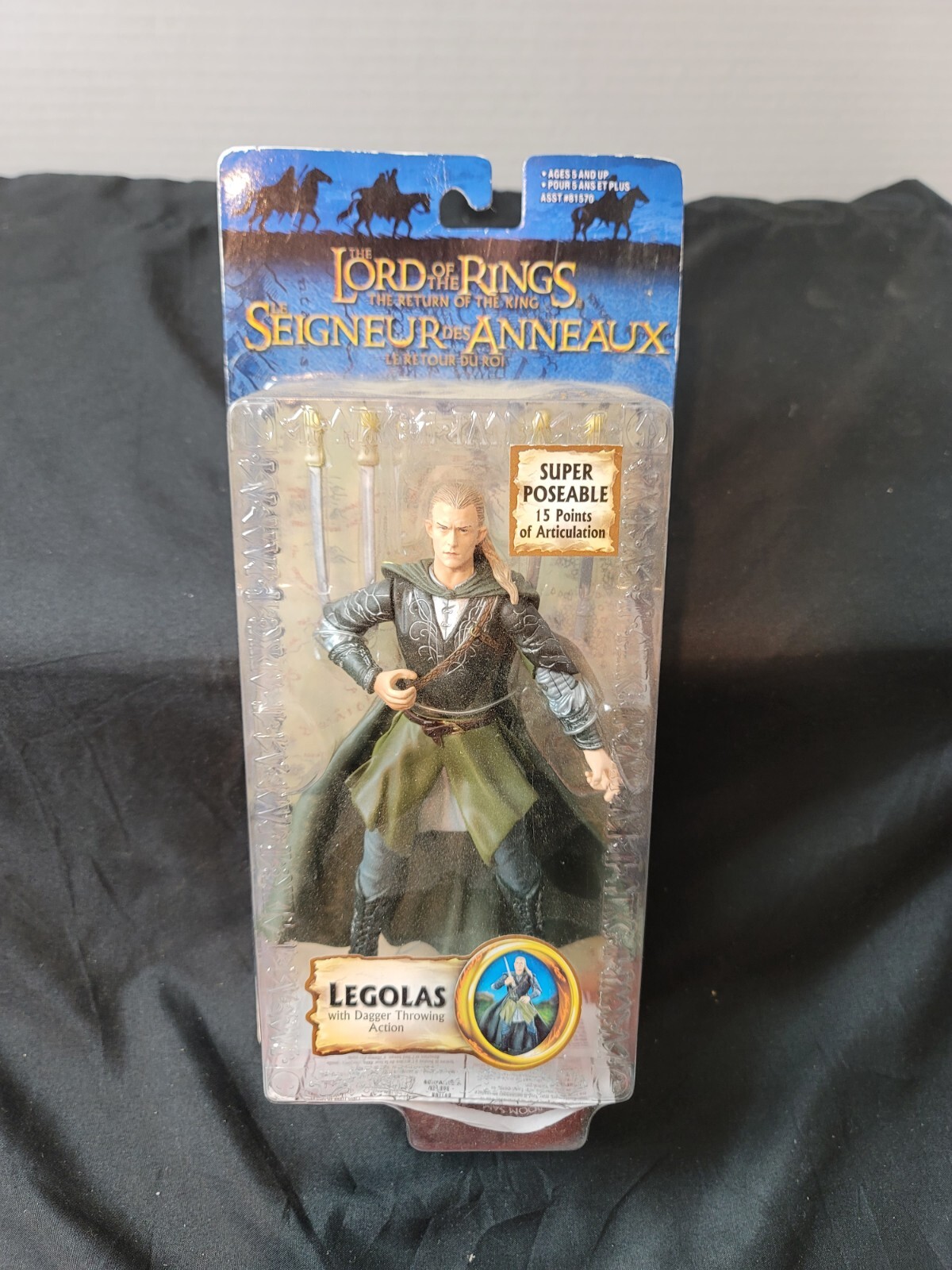 Legolas Dagger Throwing THE LORD OF THE RINGS ToyBiz Return King ...