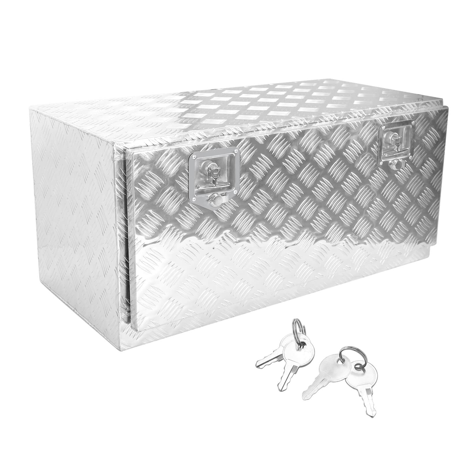 36"X 17"X 18" Aluminum Trailer Tool Box Heavy Duty Tool Storage Box ...
