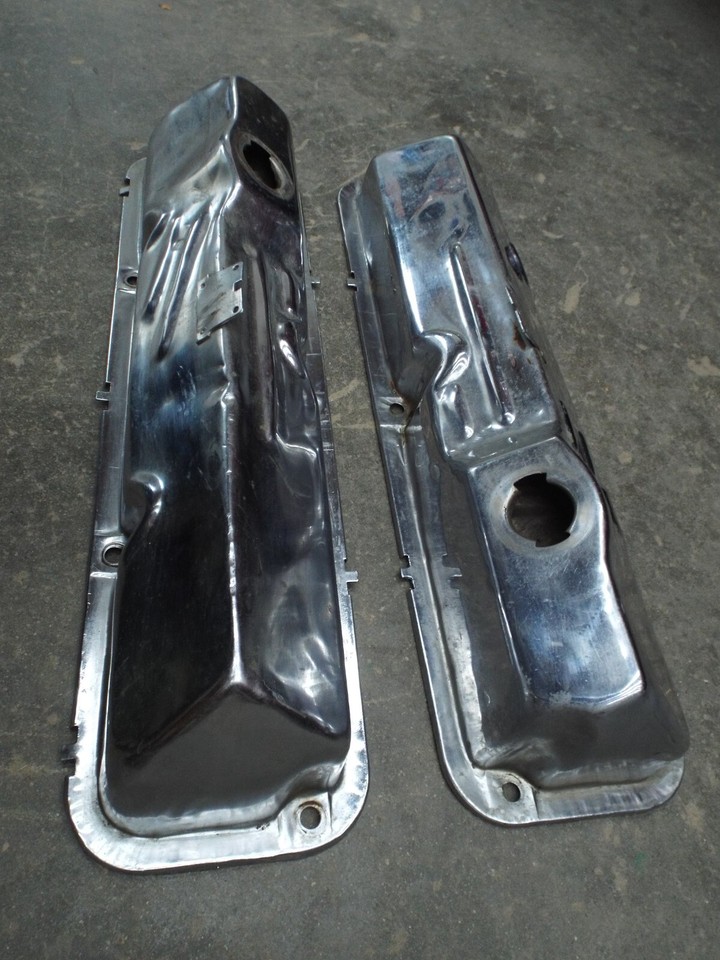 352 390 427 Chrome Valve Covers 1966 1967 Ford Fairlane Ranchero ...