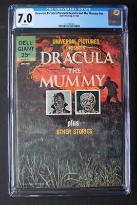 Universal Pictures DRACULA and MUMMY #NN Dell 1963 Monster Movie ...