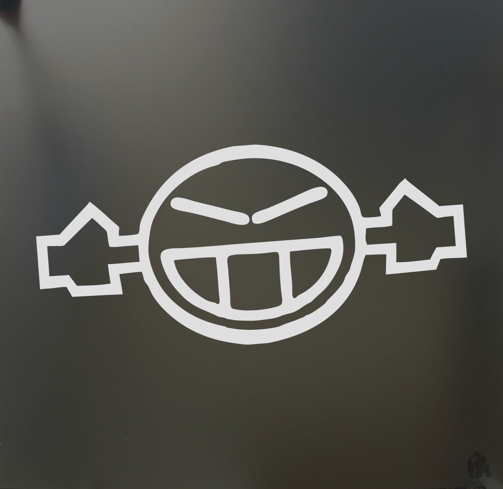 exhaust muffler sticker face Funny JDM drift stance flush race car ...