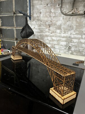 28” N Scale Arch Bridge Double Track Laser Cut Kit New | eBay