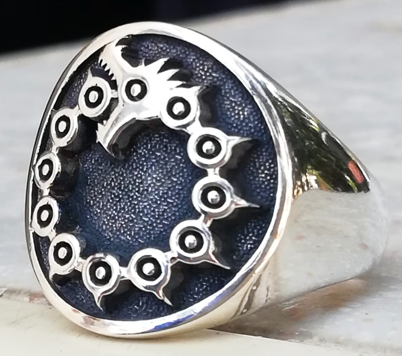 Sterling Silver 925 The Seven Deadly Sins Wrath Ouroboros Dragon's ...