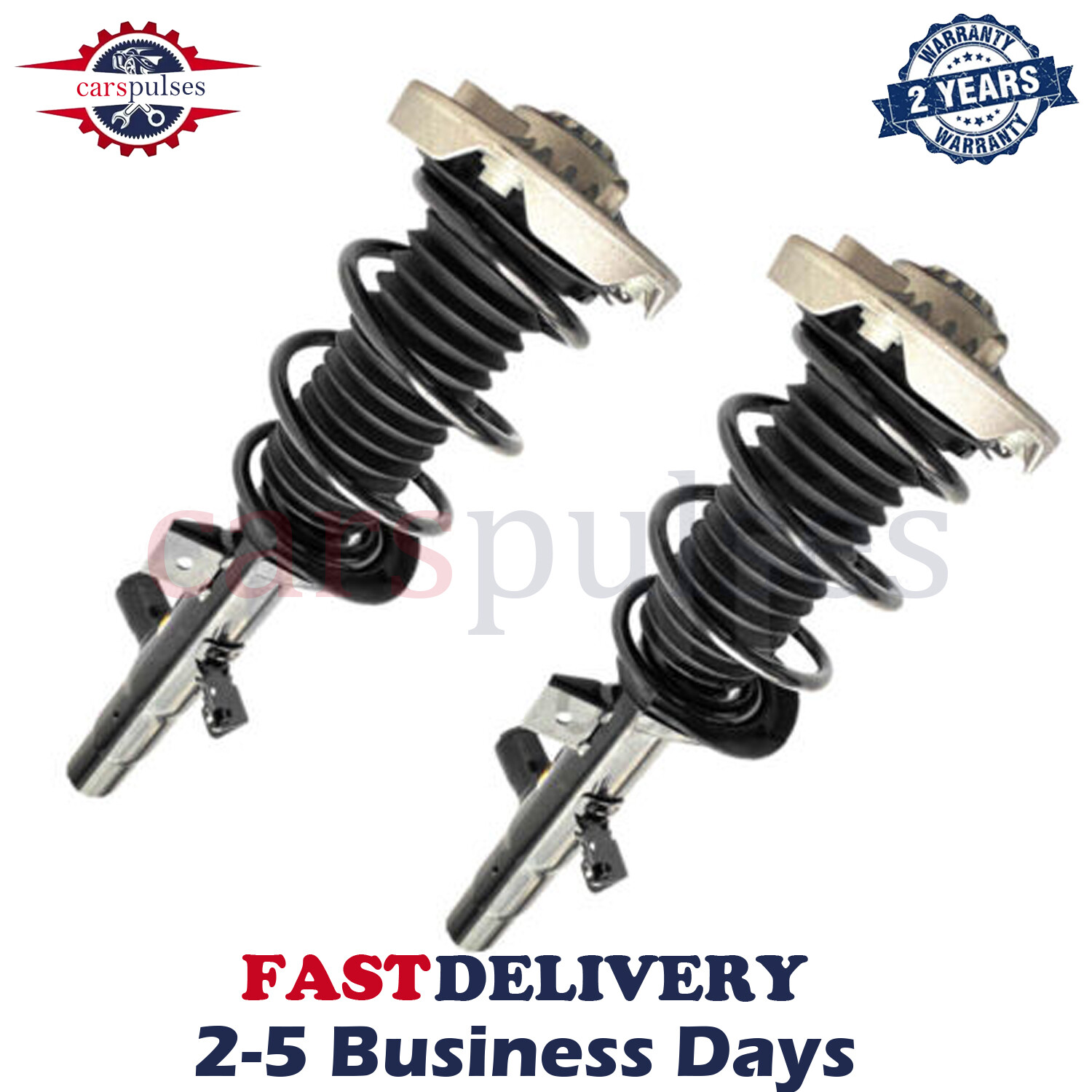 2×Front Shock Strut Assemblies EDC For BMW 3 4 Series F30 F31 F36 340i ...