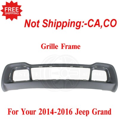 New Jeep Grand Cherokee Fits 14-2016 Front Bumper Grille Frame Primed ...