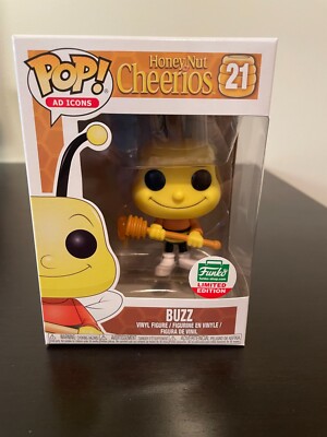 Funko Pop! Ad Icons Honey Nut Cheerios Buzz #21 Funko Shop Exclusive | eBay