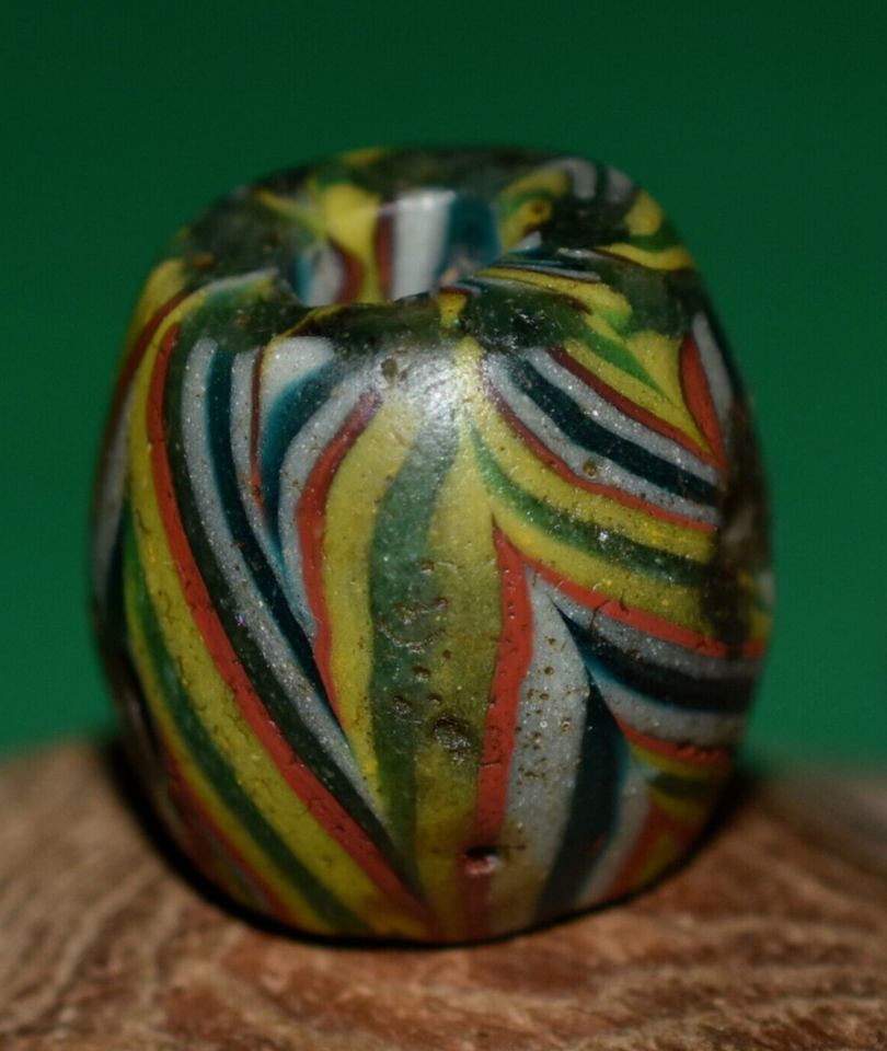 Ancient Medieval Islamic Fustat Fused Rod Morphia / Morfia Glass Bead ...