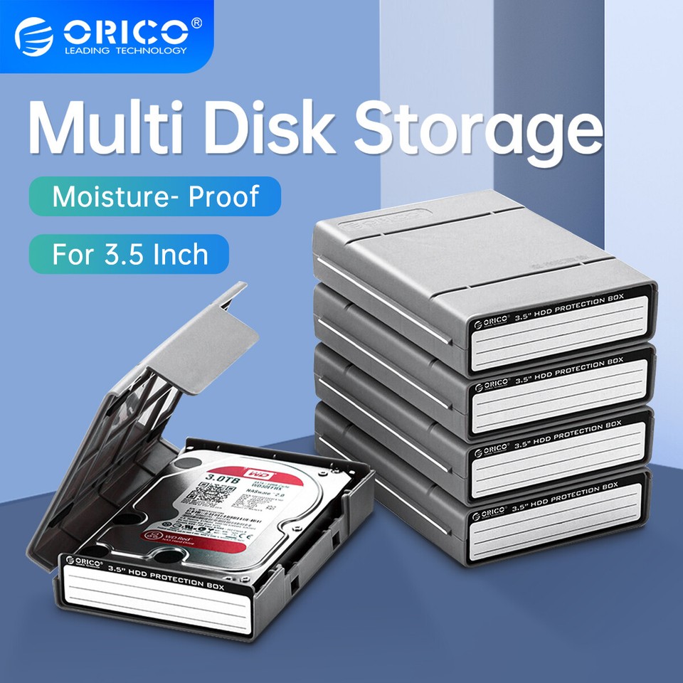 ORICO 5PCS 3.5 inch HDD Hard Drive Protective Case SDD Storage Box HDD ...