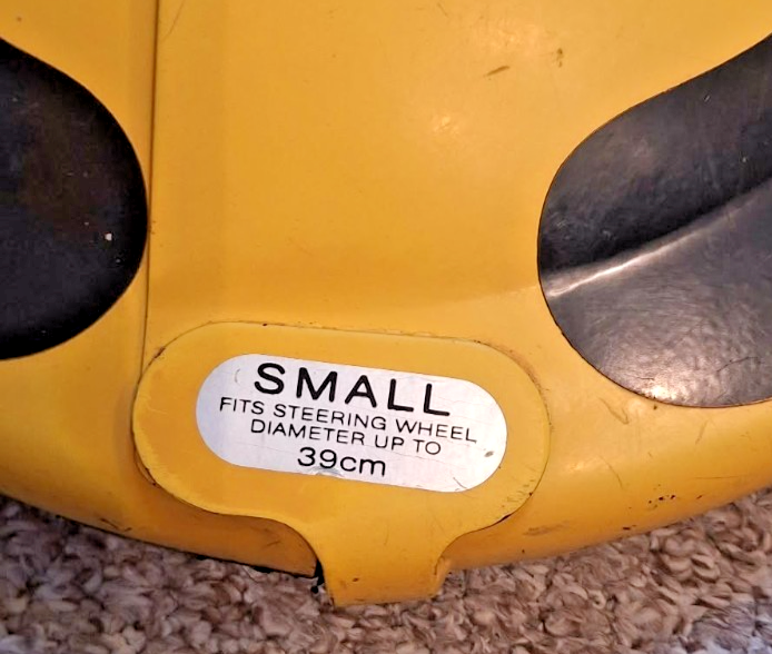 Disklok - Small - High Visibility YELLOW Steering Lock with Key | eBay