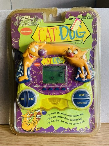 1999 Vintage Tiger Electronics Nickelodeon Cat Dog Handheld Game New Sealed
