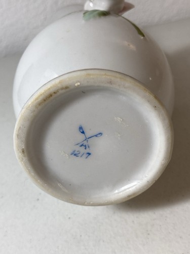 Dresden - Vintage Hand Painted Porcelain Rose Bud 6” Pitcher Vase | eBay