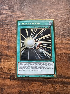 GERMAN YUGIOH Mask Change PGL3-EN083 Gold Rare 1st edition nm | eBay