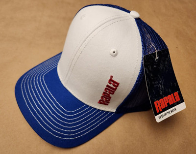 Rapala Fishing Trucker Cap Hat SnapBack White Blue | eBay