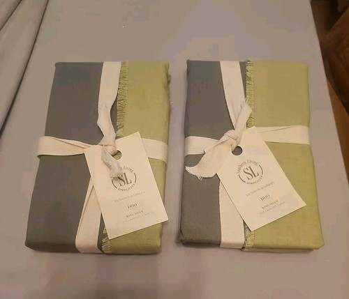 2pk Southern Living Simplicity DUO Fringe Reversible Pillow King Sham ...