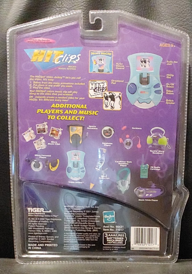 FACTORY SEALED NEW: Hit Clips Video Jockey Micro Music System NSYNC ...