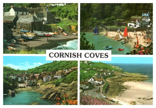 Cornish Coves Multi View Ocean Town Cornwall Unposted Chrome Postcard | eBay