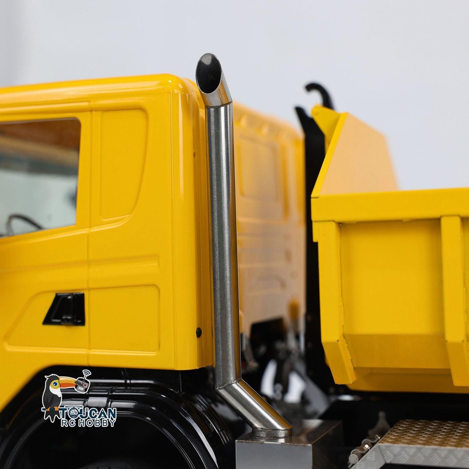 Metal 8x8 1/14 RC Hydraulic Dump Truck Roll-on-off Full Dumper Car ...