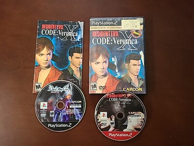 Resident Evil Code Veronica X 5th Anniversary Edition PS2 W Bonus Disk ...
