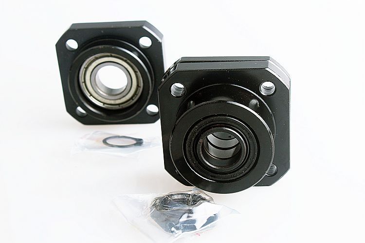 2 pcs FK15+2 pcs FF15 Ballscrew End Supports CNC Fixed/Floated Side ...