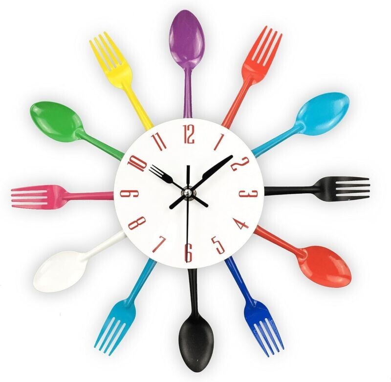 Timelike 3D Removable Modern Creative Cutlery Kitchen Spoon Fork Wall ...