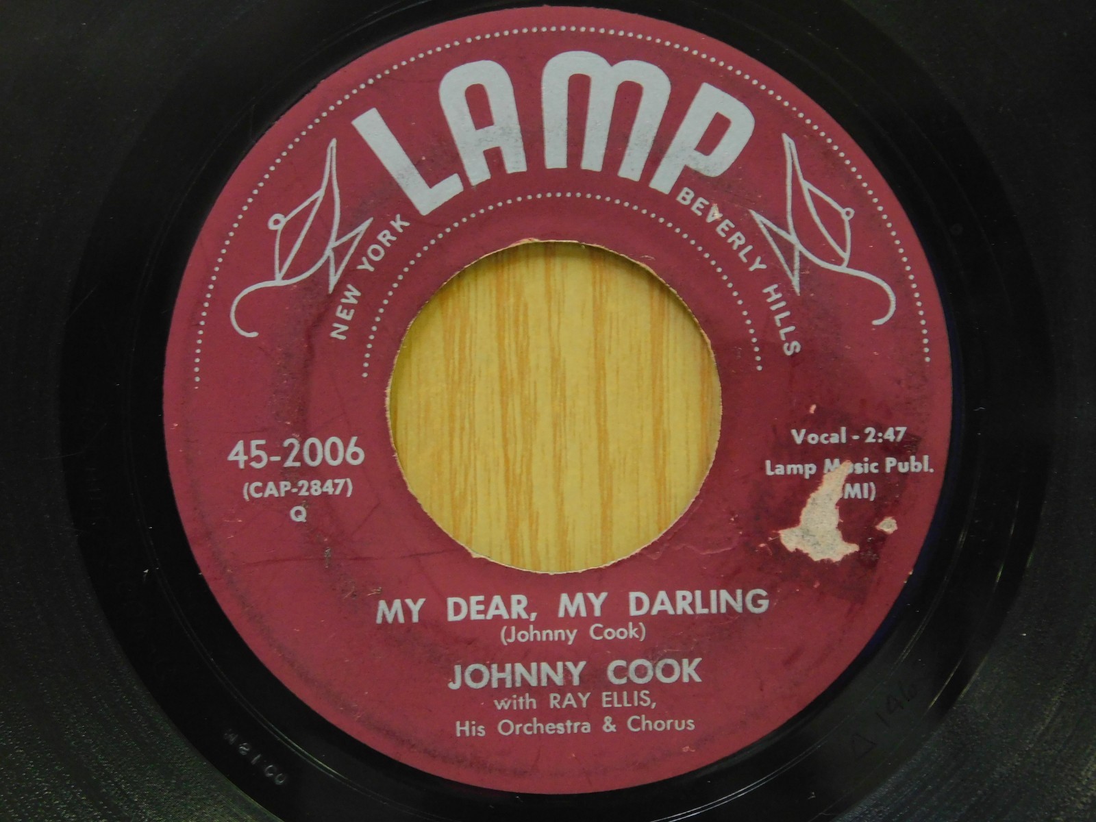 Johnny Cook 45 Its All In Your Mind bw My Dear My Darling on Lamp | eBay