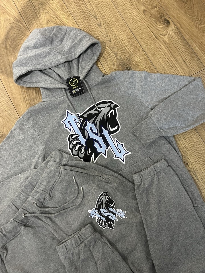 Trapstar TSL Shooters Tracksuit Mens Ice Grey/ blue | eBay UK
