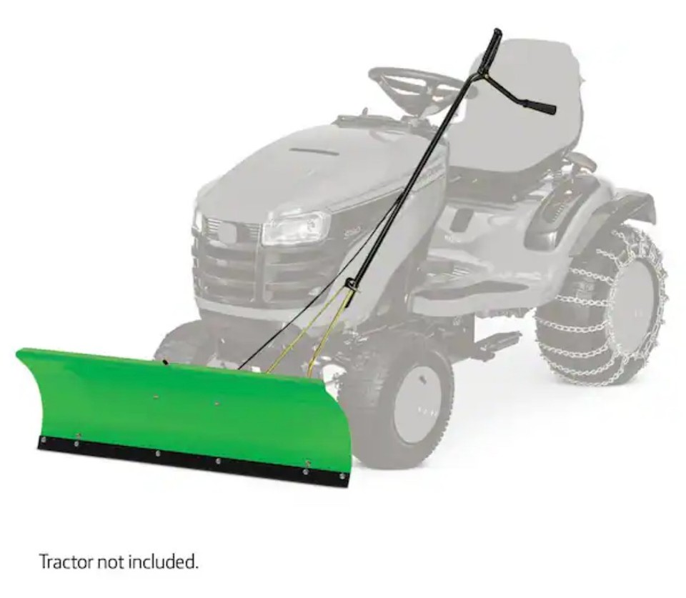 John Deere Front Blade Snow Attachment For 100 Series Tractors BUC11657 ...