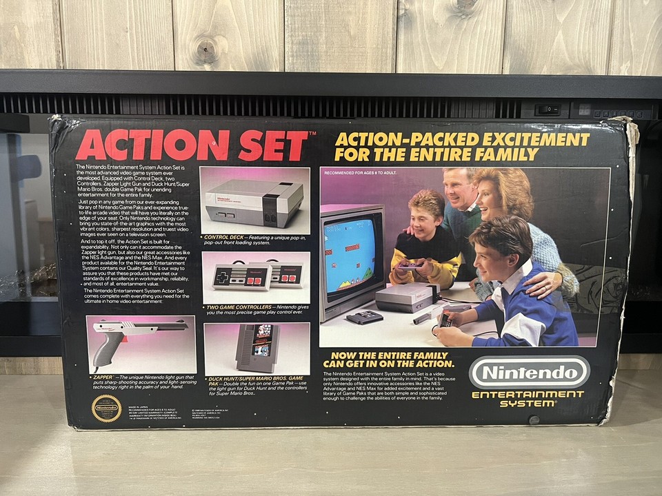 Nintendo Entertainment System (NES) Action Set - CIB (Complete in Box ...