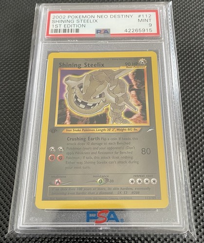2002 POKEMON NEO DESTINY 1ST EDITION #112 SHINING STEELIX PSA 9 | eBay
