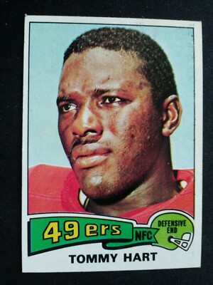 1975 Topps Football Card # 391 Tommy Hart - San Francisco 49er's | eBay