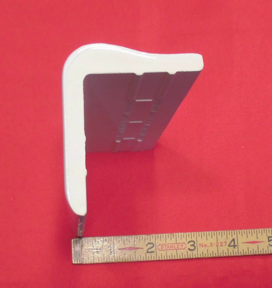 1 pc. Glossy Ice / Arctic White: V Cap Ceramic Trim Tile: Counter Top ...