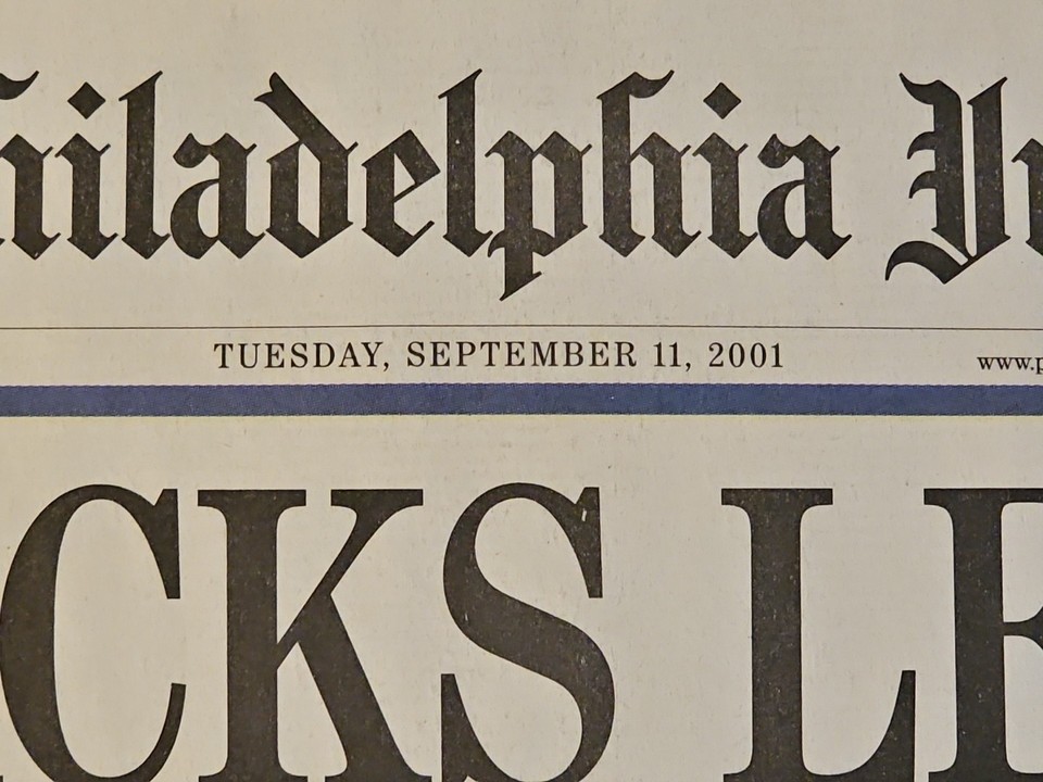 RARE 9/11 EXTRA Edition Newspaper The Philadelphia Inquirer Sept 11 ...