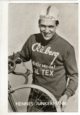 Hans Junkermann TOUR DE FRANCE Cyclist Signed Promo Card Autographed | eBay