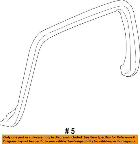 GM OEM 14-19 Sierra 1500 Pick Up Box Exterior Trim-Wheel Opng Mldg ...